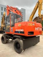 China Used Hitachi EX100Wd Excavator Zero Tail Swing For Urban Construction for sale
