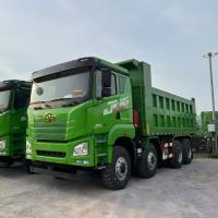 China Low Hour Used FAW Jiefang JH6-6 460HP Dump Truck 8x4 Chassis Large Volume Cargo Box Construction Mining Site Tipper for sale