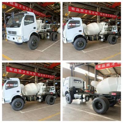China Factory Fresh DONGFENG 4 Cubic Meter Concrete Mixer Truck 4x2 Compact Chassis Urban Construction Transit Vehicle for sale