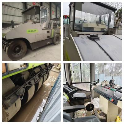 China Used ZOOMLION YL326 Full Hydraulic Pneumatic Tire Roller 26 Ton 11 Wheel Heavy Compaction Machine for sale