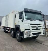 China Factory Fresh HOWO 371HP Box Van Truck 8x4 Chassis Enclosed Cargo Body Logistics Vehicle Zero KM Warranty for sale