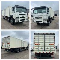 China Factory Fresh HOWO 371HP Box Van Truck 8x4 Chassis Enclosed Cargo Body Logistics Vehicle Zero KM Warranty for sale