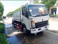 China New Unused HOWO 4x2 Small Water Sprinkler Truck Municipal Cleaning Dust Suppression Vehicle 5 Ton Water Tank Capacity for sale
