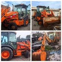China Used CASE 580M2 Backhoe Loader 4x4 Drive Diesel Engine Construction Digging Loading Equipment Multi Purpose Machine for sale