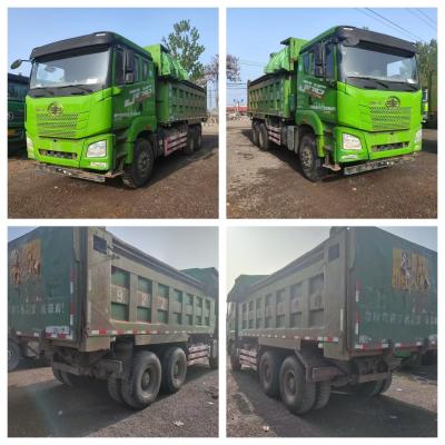China Used FAW Jiefang JH6 6X4 375HP Heavy Duty Dump Truck 20m3 Cargo Box Weichai Engine Mining Transport for sale
