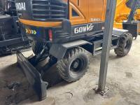 China HYUNDAI R60W-9S 6 Ton Used Wheeled Excavator 0.24m3 Bucket Yanmar Engine 360° Swing Compact for sale