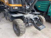 China HYUNDAI R60W-9S 6 Ton Used Wheeled Excavator 0.24m3 Bucket Yanmar Engine 360° Swing Compact for sale
