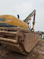 China Specialized XCMG XE500DP 50 Ton Amphibious Floating Used Excavator Pontoon Undercarriage Swamp Wetland Dredging Waterway for sale