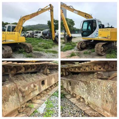 China Specialized Used SUMITOMO SH120 12 Ton Extended Reach Excavator Long Arm Configuration for Deep Ditch River Dredging Slope for sale