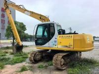 China Specialized Used SUMITOMO SH120 12 Ton Extended Reach Excavator Long Arm Configuration for Deep Ditch River Dredging Slope for sale
