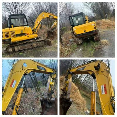 China Practical LOVOL FR65V8 6.5 Ton Used Compact Excavator Fuel Efficient Engine Smooth Pilot Controls Suitable for Farmland for sale