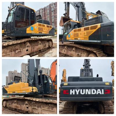 China Refurbished HYUNDAI HX505LVS 50 Ton Super Large Excavator Reinforced Structure Multi-Purpose Heavy Lifting and Deep for sale
