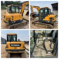 China Inspected HYUNDAI Robex 75VS 7.5 Ton Compact Crawler ExcavatorBlade Dozer and Proven Yanmar Engine Smooth for sale