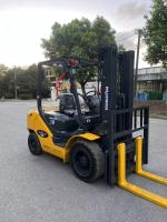 China Komatsu 3 Ton Diesel Engine Forklift Used 1000mm 160mm Single Stage Mast 1220mm 1500mm 2440mm Turning for sale