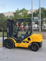 China Komatsu 3 Ton Diesel Engine Forklift Used 1000mm 160mm Single Stage Mast 1220mm 1500mm 2440mm Turning for sale