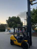 China Komatsu 3 Ton Diesel Engine Forklift Used 1000mm 160mm Single Stage Mast 1220mm 1500mm 2440mm Turning for sale
