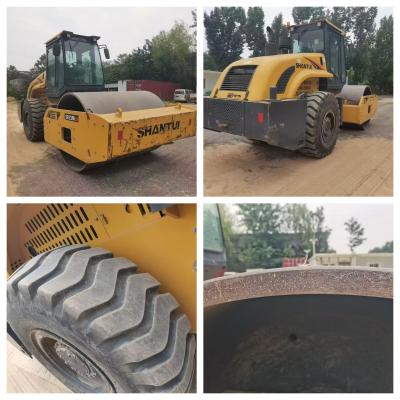 China Field-Tested SHANTUI SR22MC5 22 Ton Single Drum Vibratory Used Road Roller Compactor Powerful Compaction Force for Highway for sale