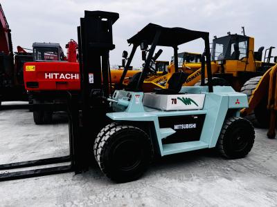China Budget-Friendly Used Mitsubishi Forklift FD70 7 Ton Diesel S4S Engine Automatic Transmission Counterbalance for sale