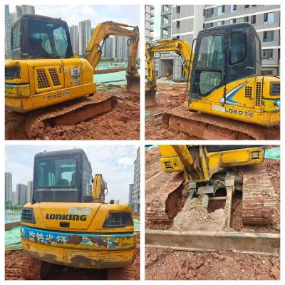 China Budget-Conscious Used LONKING LG6075 7.5 Ton Compact Crawler Excavator Simple Robust Construction Readily Available Parts for sale