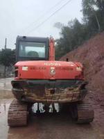 China Low Meter Used KUBOTA KX175-5 7.5 Ton Midsize Mini Excavator Kubota Direct Injection Engine Proven Durability Angle Blade for sale