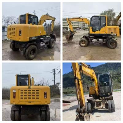 China Road-Legal KINHO XH906L 6 Ton Used Wheeled Excavator Four Wheel Drive Steering Versatility Compact Highway Speed Travel for for sale