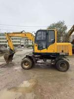 China Road-Legal KINHO XH906L 6 Ton Used Wheeled Excavator Four Wheel Drive Steering Versatility Compact Highway Speed Travel for for sale