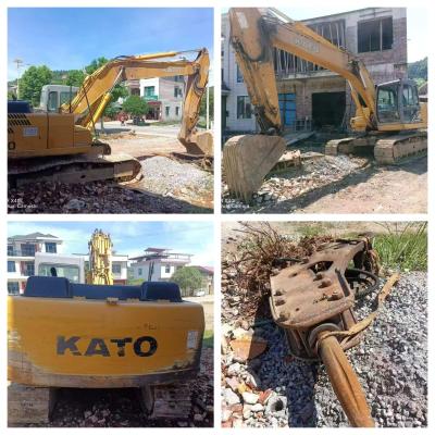 China Operational Used KATO HD820-6 20 Ton Medium Crawler Excavator Complete with Hydraulic Breaker Attachment Strengthened Boom for sale