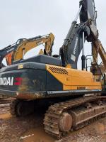 China Reconditioned HYUNDAI 600RPVS 60 Ton Large Used Excavator Mounted with New Generation Demolition Arm Diamond Blade Bracket for sale
