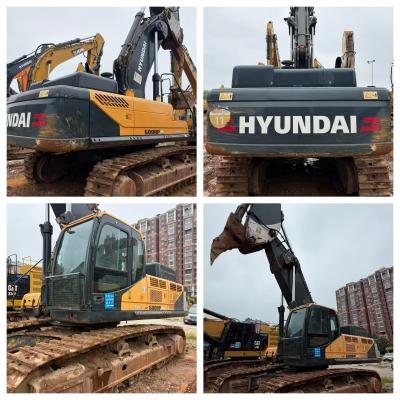 China Reconditioned HYUNDAI 600RPVS 60 Ton Large Used Excavator Mounted with New Generation Demolition Arm Diamond Blade Bracket for sale