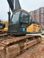 China Reconditioned HYUNDAI 600RPVS 60 Ton Large Used Excavator Mounted with New Generation Demolition Arm Diamond Blade Bracket for sale