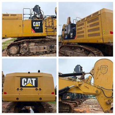 China Assembled Used CAT 374FL 74 Ton Large Excavator Extended Demolition Arm DiamondTool Bracket Fitted for Heavy Rock Breaking for sale