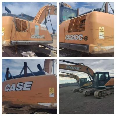 China Imported CASE CX210C-8 21 Ton Mid-Size Used Crawler Excavator Fuel Efficient Engine Smooth Multi-Function Hydraulic Control for sale