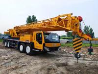 China Heavy-Duty Inspected Used XCMG QY70K-1 70 Ton Large Truck Crane Six Section Power Boom Twin Winch Configuration for Bridge for sale