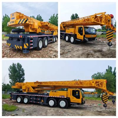 China Heavy-Duty Inspected Used XCMG QY70K-1 70 Ton Large Truck Crane Six Section Power Boom Twin Winch Configuration for Bridge for sale