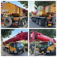China Well-Maintained Used SANY STC300C5-2 30 Ton Mobile Truck Crane Dual Boom Cylinder Design Elevated Cab Visibility for for sale
