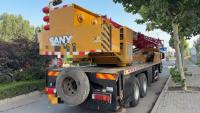 China Well-Maintained Used SANY STC300C5-2 30 Ton Mobile Truck Crane Dual Boom Cylinder Design Elevated Cab Visibility for for sale