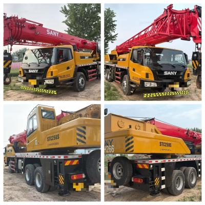 China Factory Inspected Used SAMY STC250S 25 Ton Truck Crane Five Section Telescopic Boom Reliable Hydraulic System for Urban for sale