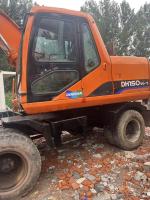 China Efficient Used DOOSAN DH150W-7 Wheel Excavator 15 Ton DL06 Engine 0.65m³ Bucket Mobile Construction Machine for sale