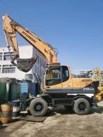 China Powerful Used Hyundai Robex 210W-9 Wheel Excavator 21 Ton HM5.9 Engine 1.2m³ Bucket Construction Digger for sale
