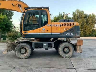 China Versatile Used DOOSAN 210w-9 Wheel Excavator 21 Ton DL06 Turbo Engine 1.34m³ Bucket Mobile Digging Machine for sale