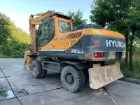 China Versatile Used DOOSAN 210w-9 Wheel Excavator 21 Ton DL06 Turbo Engine 1.34m³ Bucket Mobile Digging Machine for sale