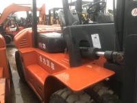 China Second Hand Heli CPCD70 7 Ton Diesel Forklift 7000kg Load Capacity 4.5m Mast Solid Tire for sale