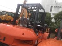 China Second Hand Heli CPCD70 7 Ton Diesel Forklift 7000kg Load Capacity 4.5m Mast Solid Tire for sale