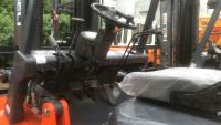 China Second Hand Heli CPCD70 7 Ton Diesel Forklift 7000kg Load Capacity 4.5m Mast Solid Tire for sale