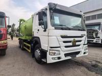 China Used HOWO 371HP 6×4 Vacuum Sewage Tank Truck 16000L Suction Capacity XD-280 Pump System for sale