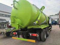 China Used HOWO 371HP 6×4 Vacuum Sewage Tank Truck 16000L Suction Capacity XD-280 Pump System for sale