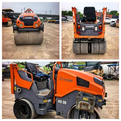 China Used HAMM HD35 Road Compaction Roller 800kg Operating Weight 650mm Drum Width 20HP Engine Machinery for sale
