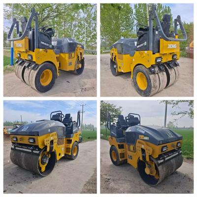 China Used XCMG XMR403VT Road Compaction Roller 3000kg Operating Weight 1300mm Drum Width 25HP Engine Machinery for sale
