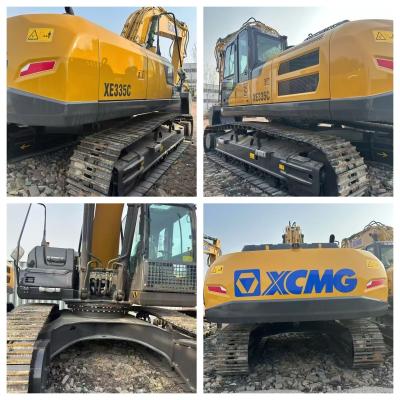 China Used XCMG XE335C Hydraulic Crawler Excavator 33500kg Operating Weight 1.6CBM Bucket 7200mm Dig Depth for sale
