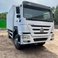 China Used 4x2 HOWO 371HP Heavy Duty Enclosed Box Van Cargo Truck 12 Ton Regional Logistics Hauler for sale
